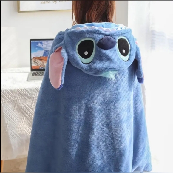 Bedding | Disney Stitch Poncho Shawl Blanket One Size New | Poshmark